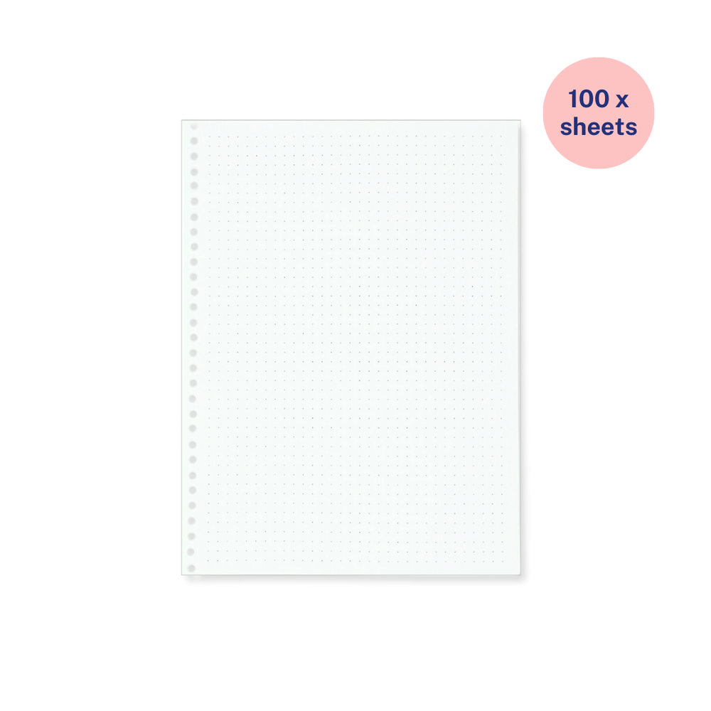 A4 Binder Notebook Refillable Paper Pack | On Her Desk