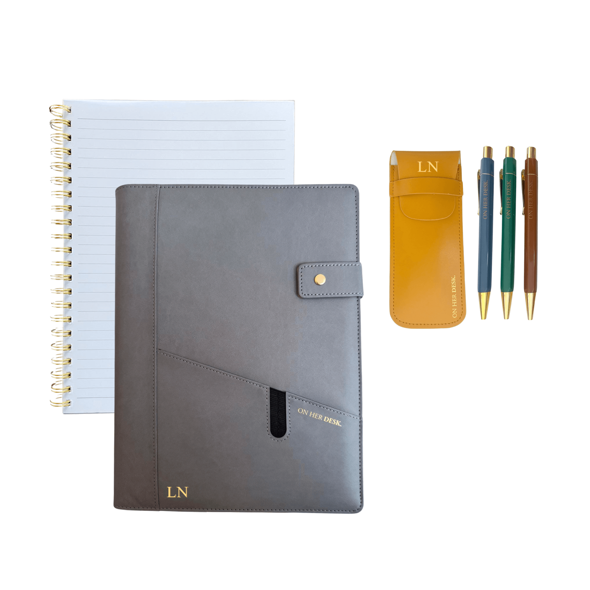 Personalised Notebook Gift Bundle | A4 Notebook and Pen Set