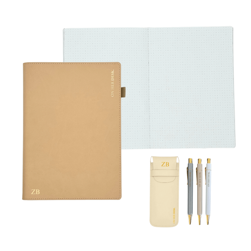 B5 Journal Bundle| Monogrammed journal + refill + pen set