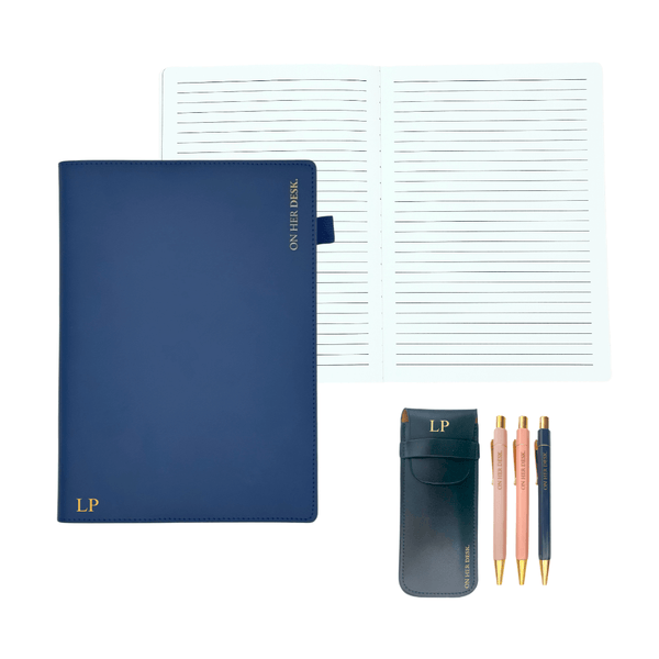 B5 Journal Bundle| Monogrammed journal + refill + pen set