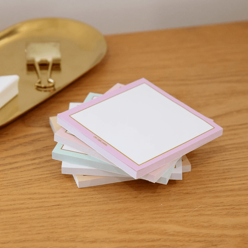 Sticky Notes with Gold Foil Detail | Shop Now at On Her Desk