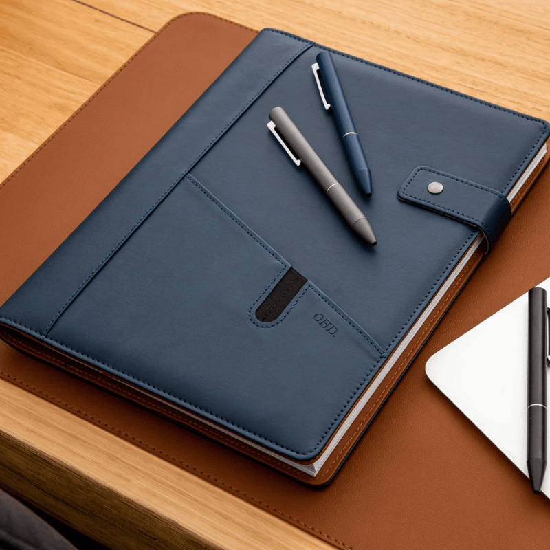 Men's Leather A4 Covered Notebook | Monogramming Available