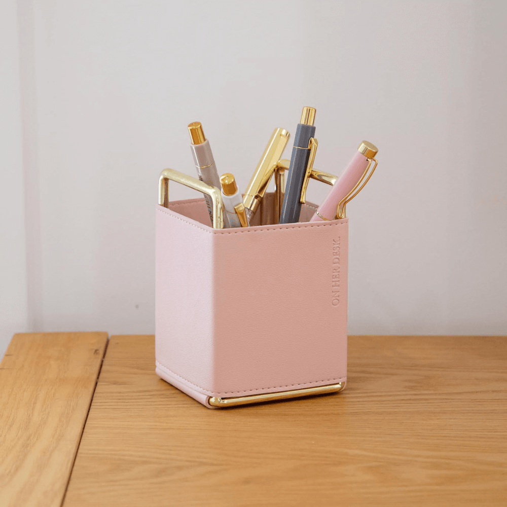 Leather Pen Cup | Store your pens, pencils and other stationery tools