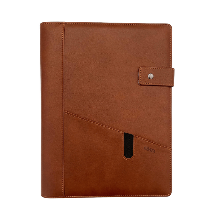 Men's Leather A4 Covered Notebook | Monogramming Available