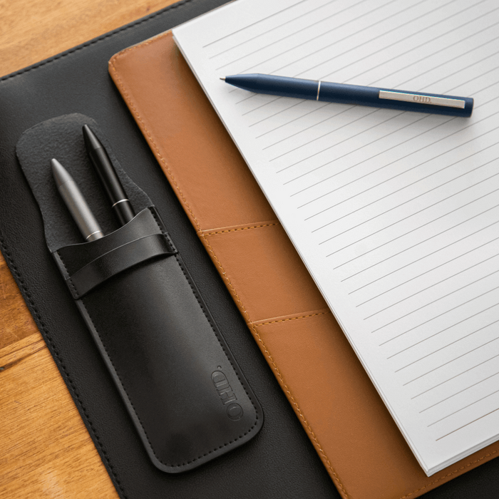 Men's Leather Pen Set | Monogrammed with your initials