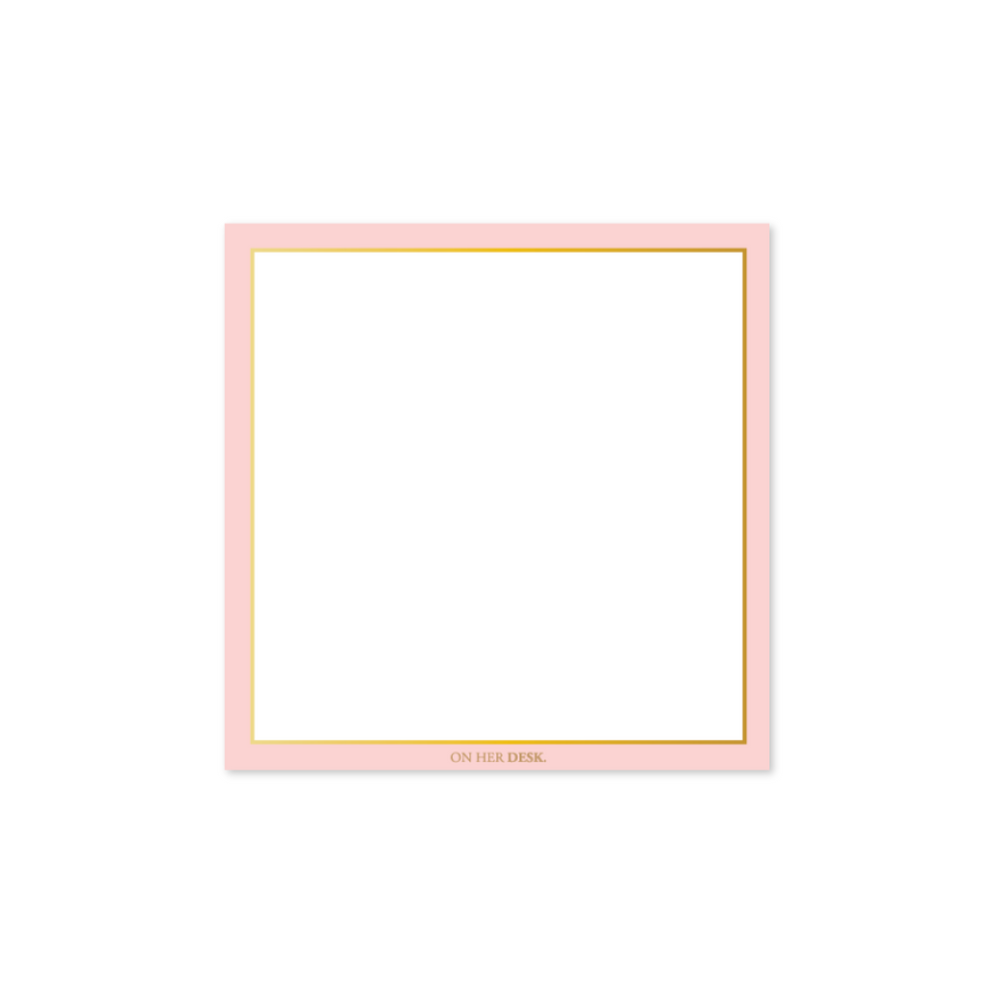 Sticky Notes with Gold Foil Detail | Shop Now at On Her Desk