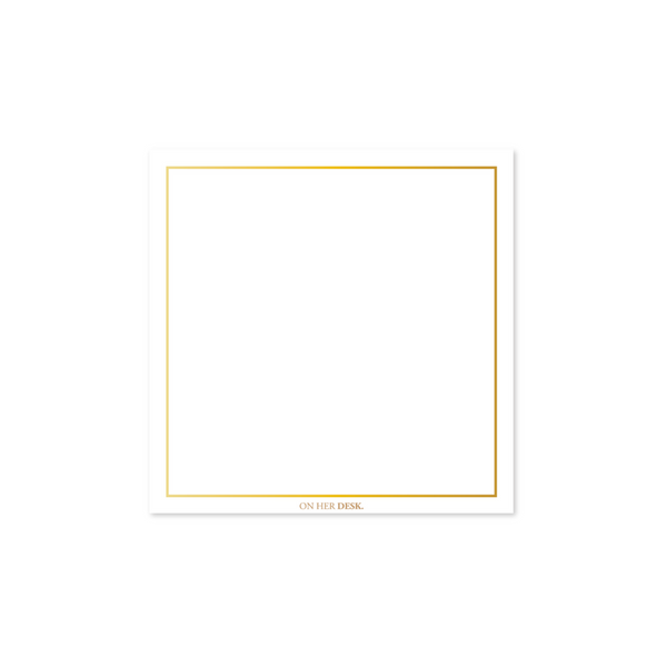 Sticky Notes with Gold Foil Detail | Shop Now at On Her Desk